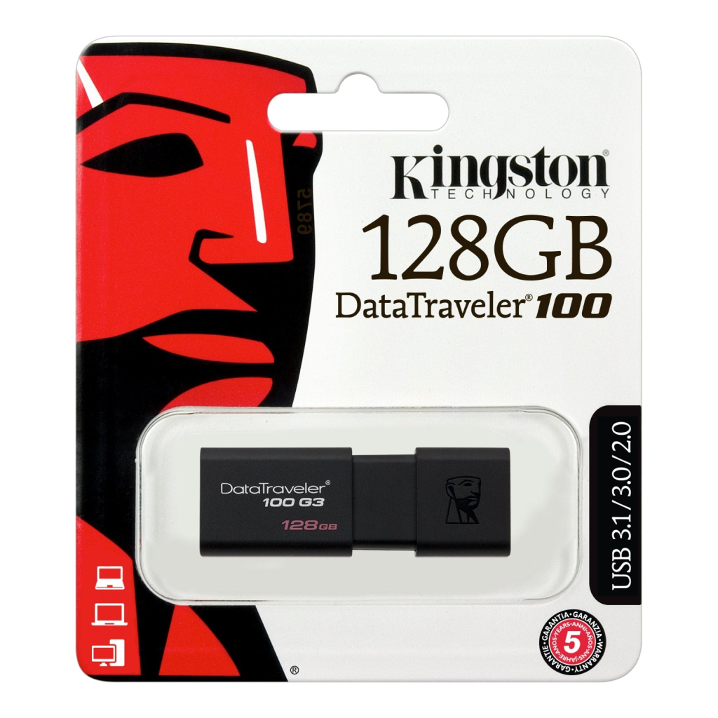 MEMORIA USB 128GB KINGSTON - Smart Panama Books